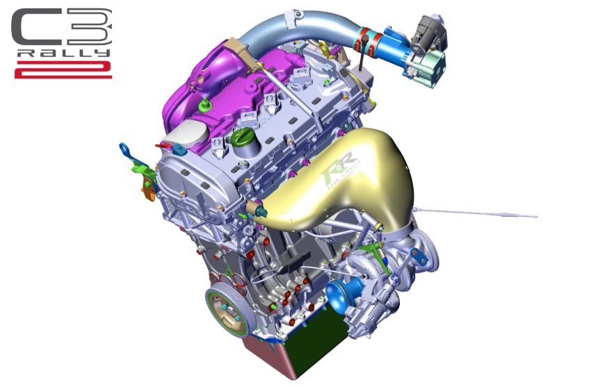 Citroen C3 Rally2 Engine